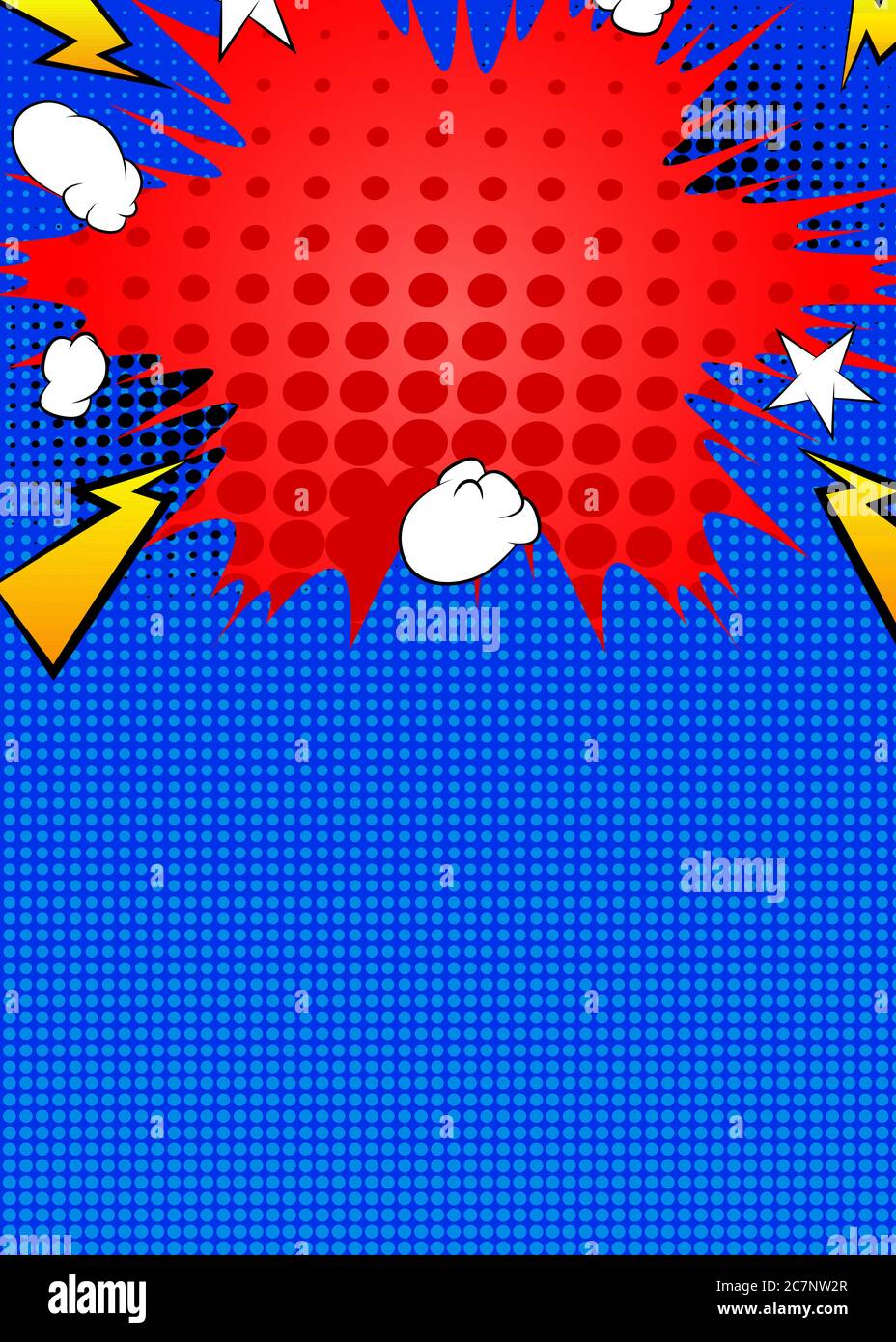 Cartoon design colored background. Comic book backdrop illustration ...