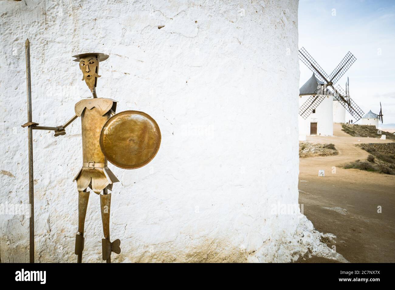 Don quijote statue windmill hi-res stock photography and images - Alamy