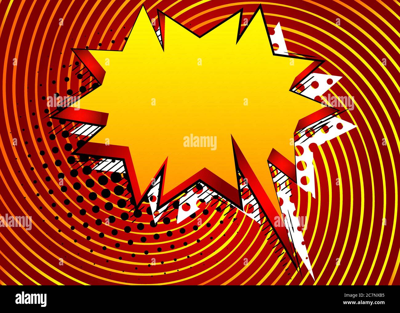 Cartoon design colored background. Comic book backdrop illustration ...