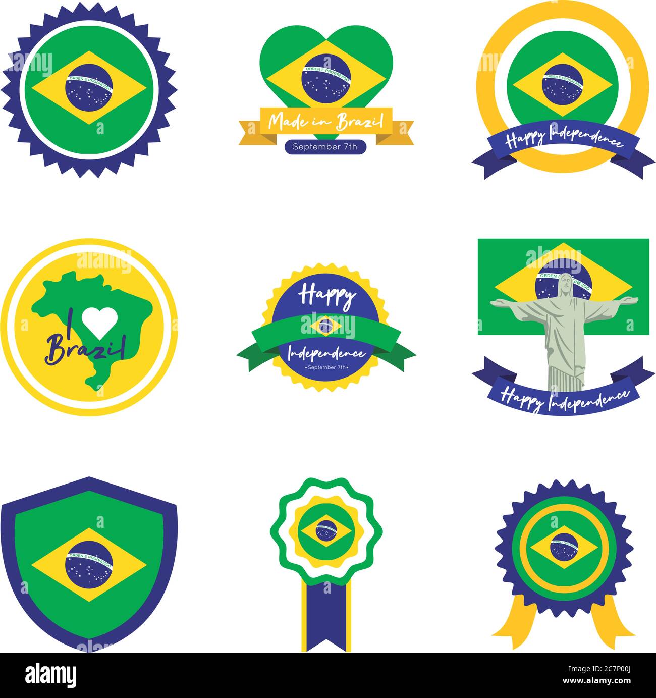 Brazilian shield Stock Vector Images - Alamy