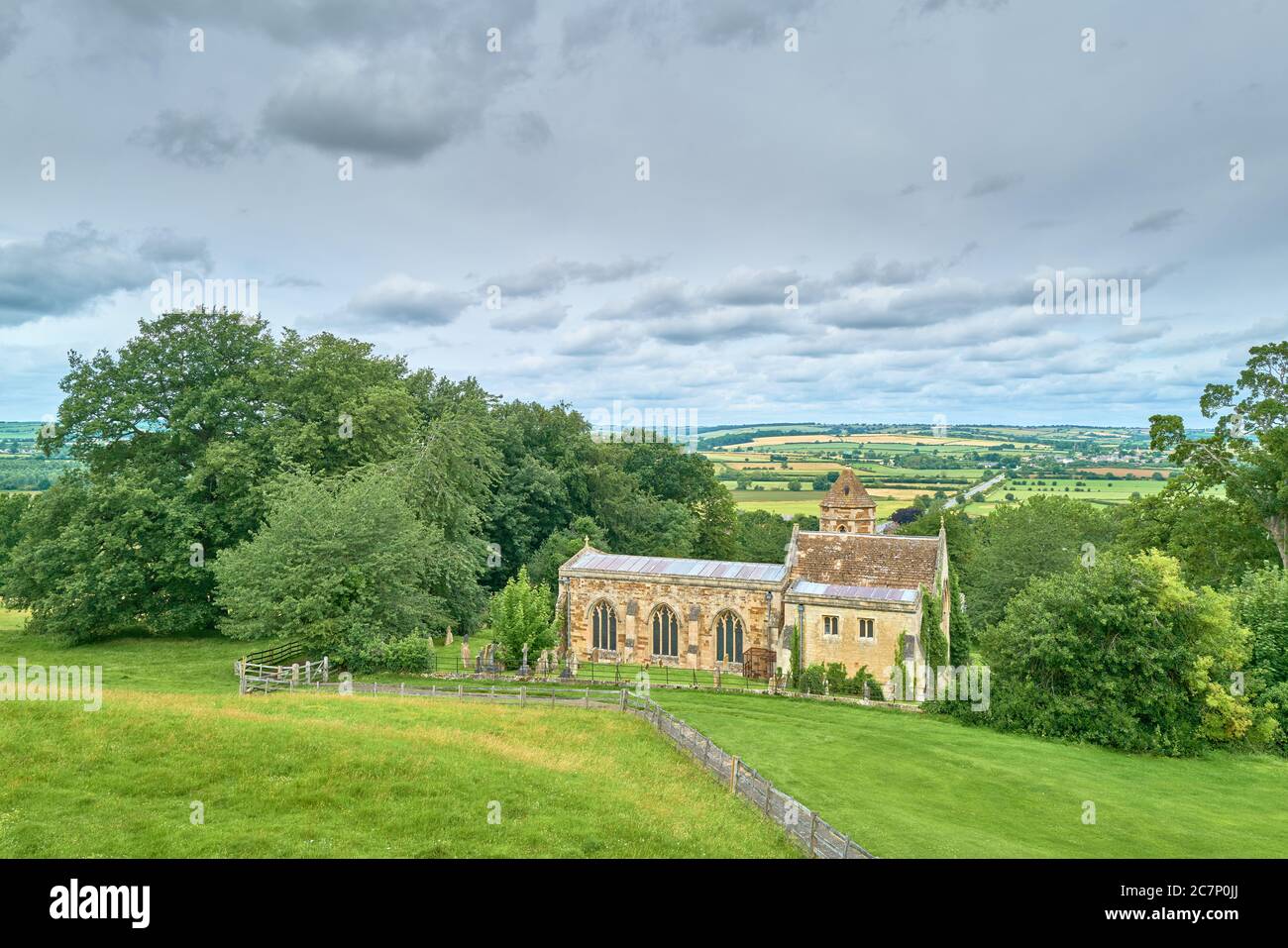 St Leonard's church at Rockingham castle, Corby, England, a royal ...