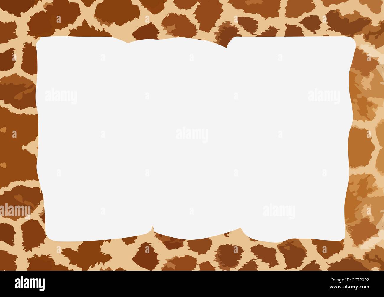 Brindle frame surrounding a white background with space for text Stock ...
