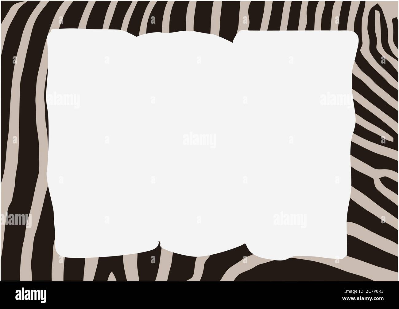 Brindle frame surrounding a white background with space for text Stock ...