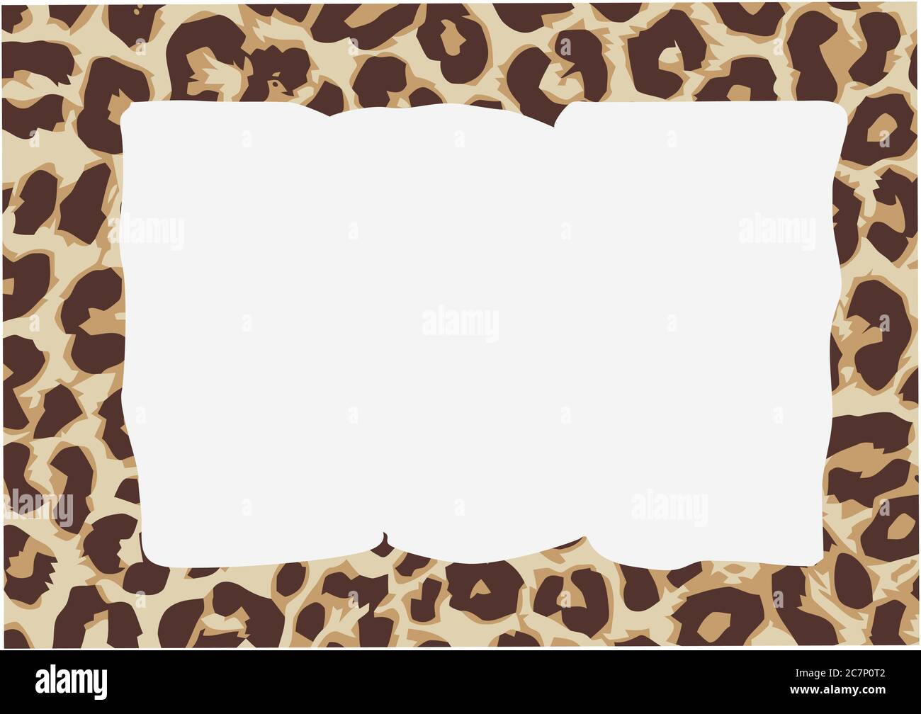 Brindle frame surrounding a white background with space for text Stock ...