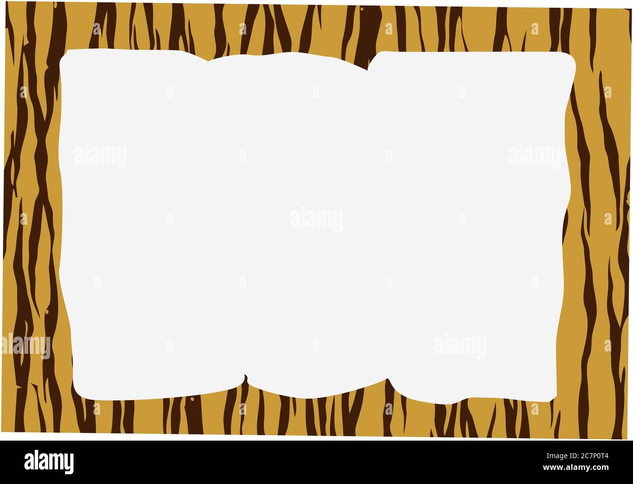 Brindle frame surrounding a white background with space for text Stock ...