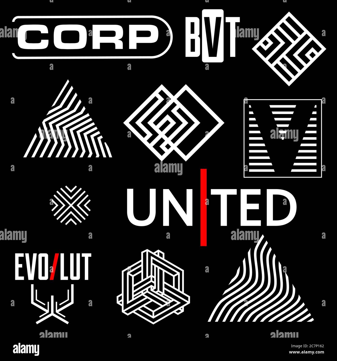 Cyberpunk Style Elements 4 Stock Vector Image & Art - Alamy