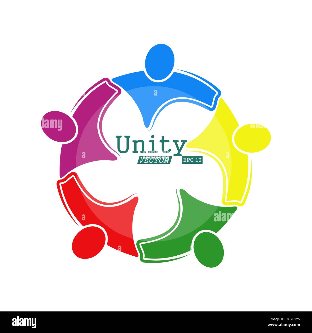 team of like-minded people, friends or colleagues. Creative vector ...