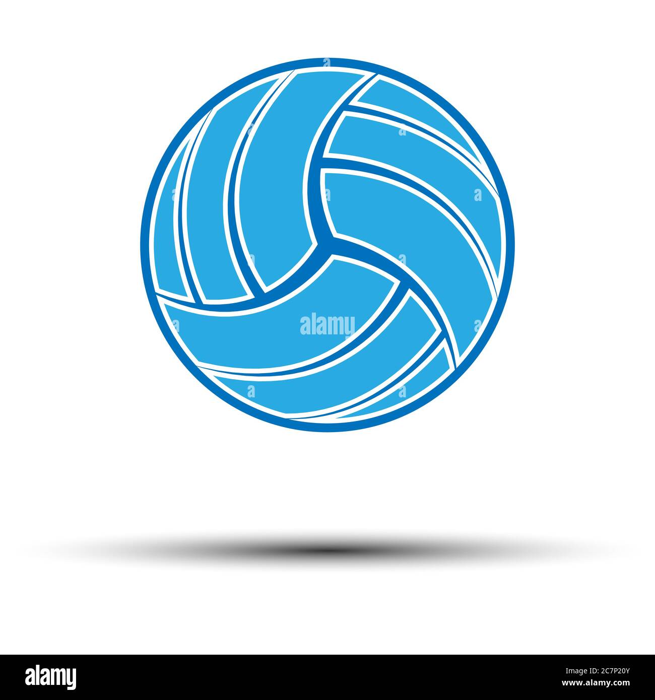Volleyball. Vector illustration for an icon, sticker, sticker or logo ...