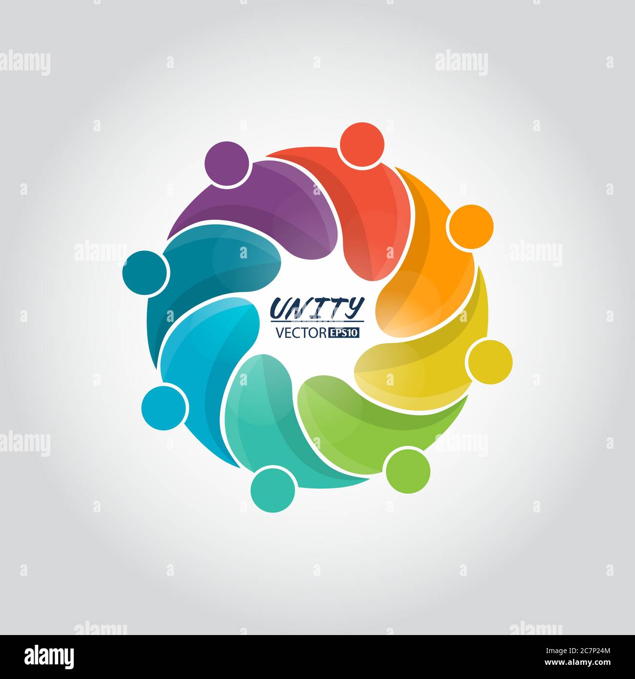 team of like-minded people, friends or colleagues. Creative vector ...