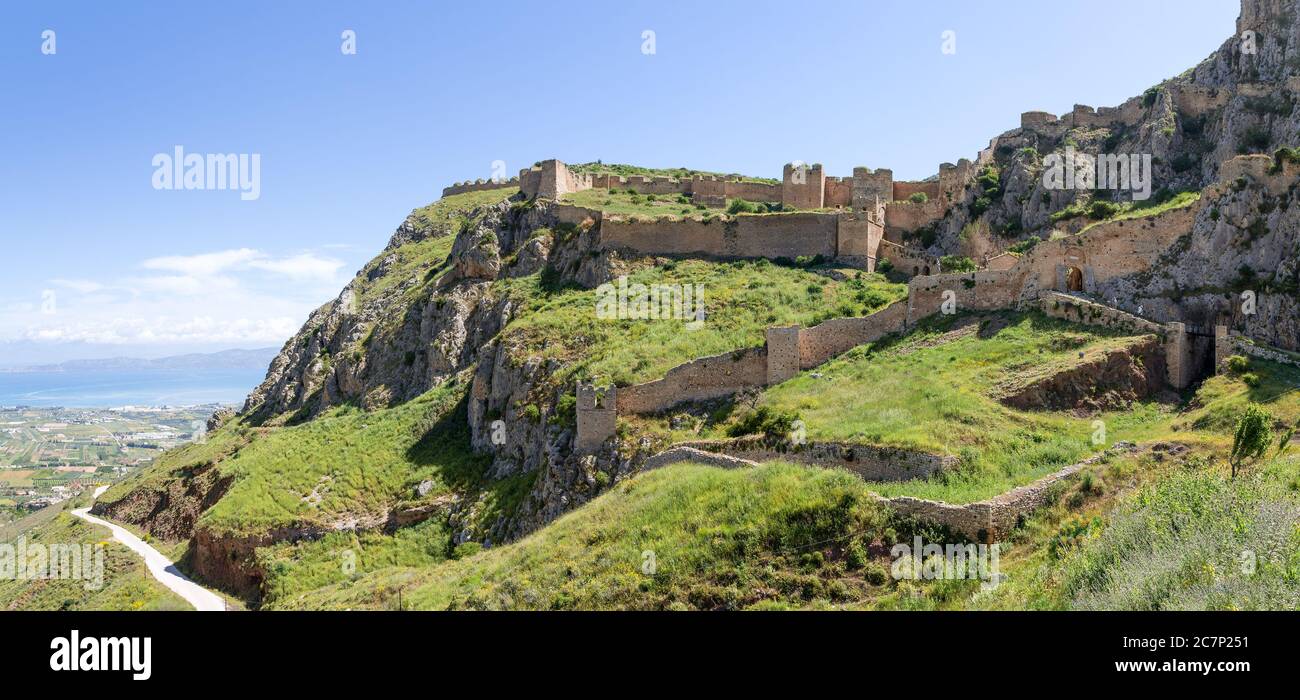 Acrocorinth castle hi-res stock photography and images - Alamy