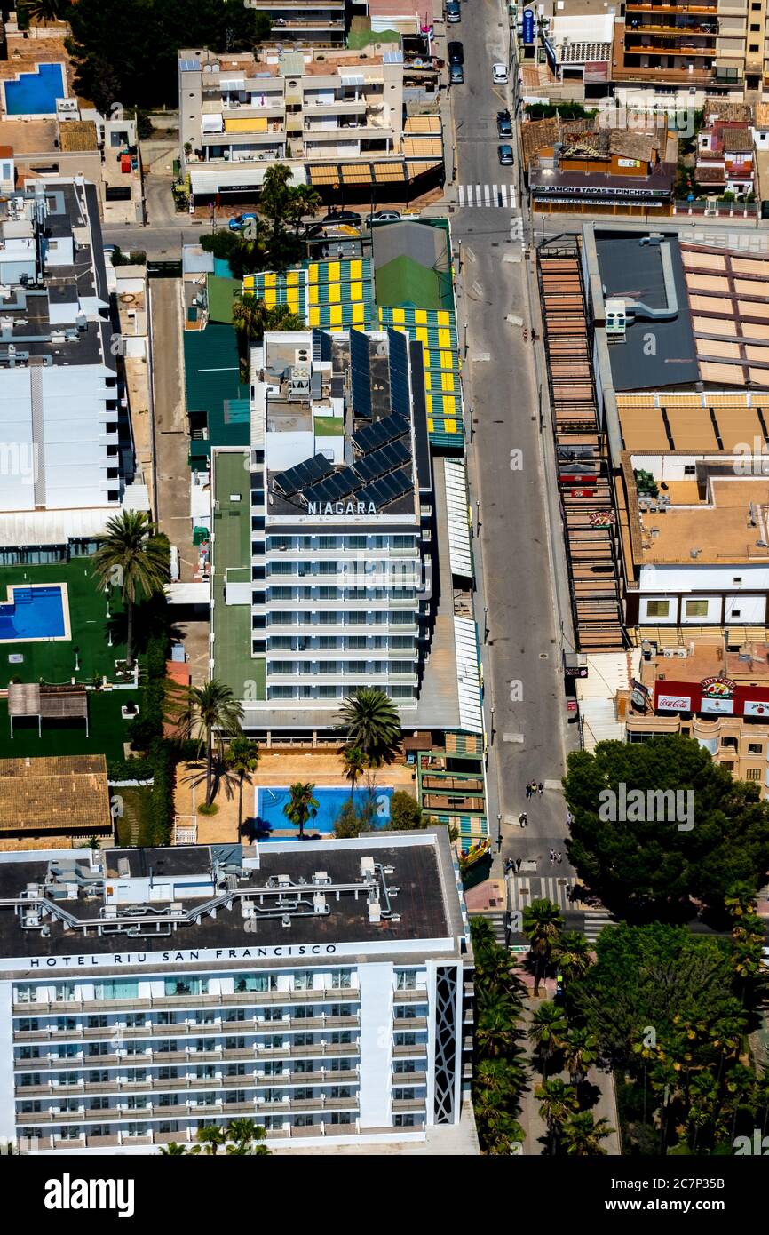 Aerial photo, closed big disco Beer King, Bamboleo, Ham Street, Beer ...