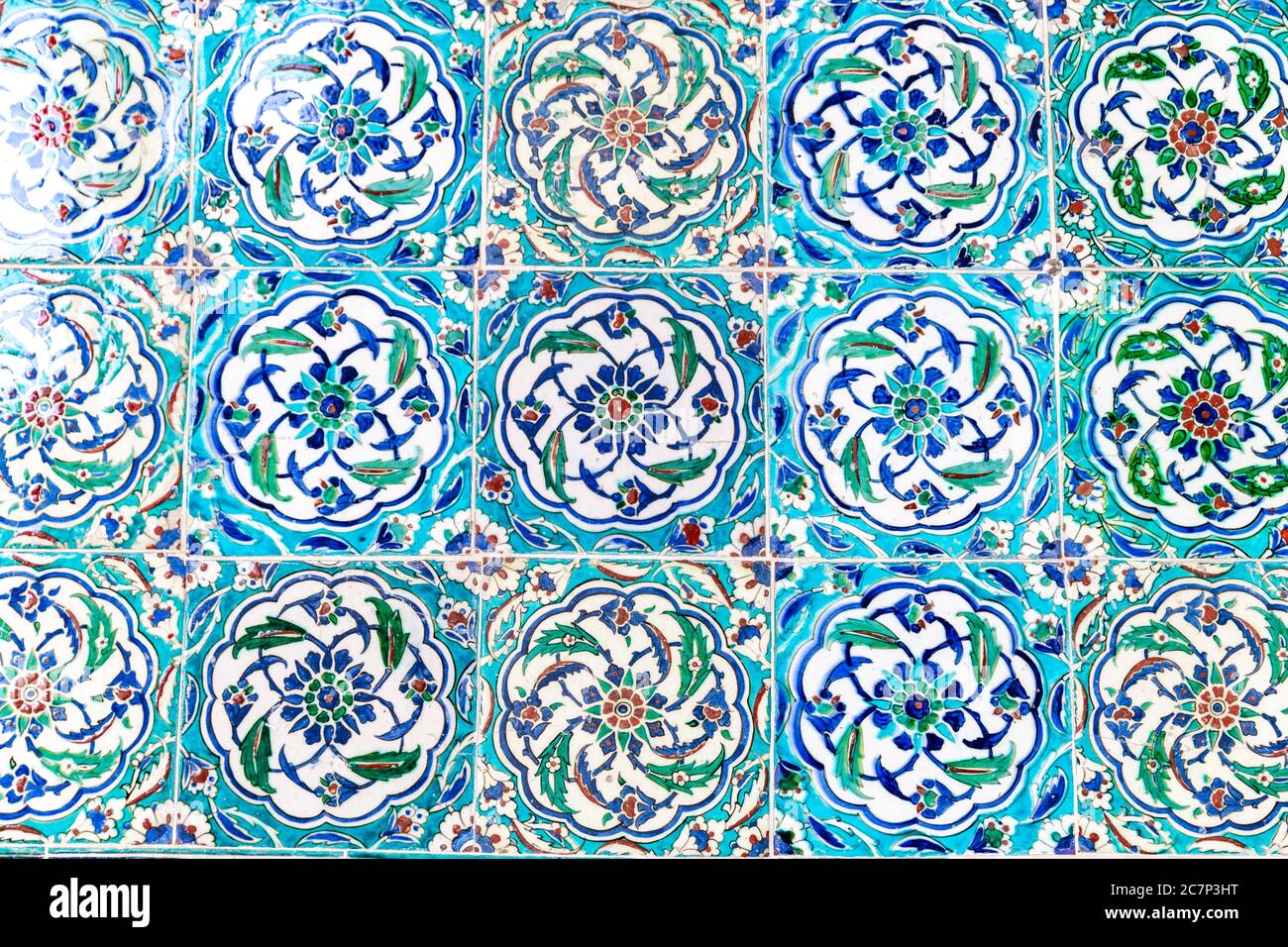 Turkish Blue Tiles in Istanbul City, Turkey Stock Photo - Alamy