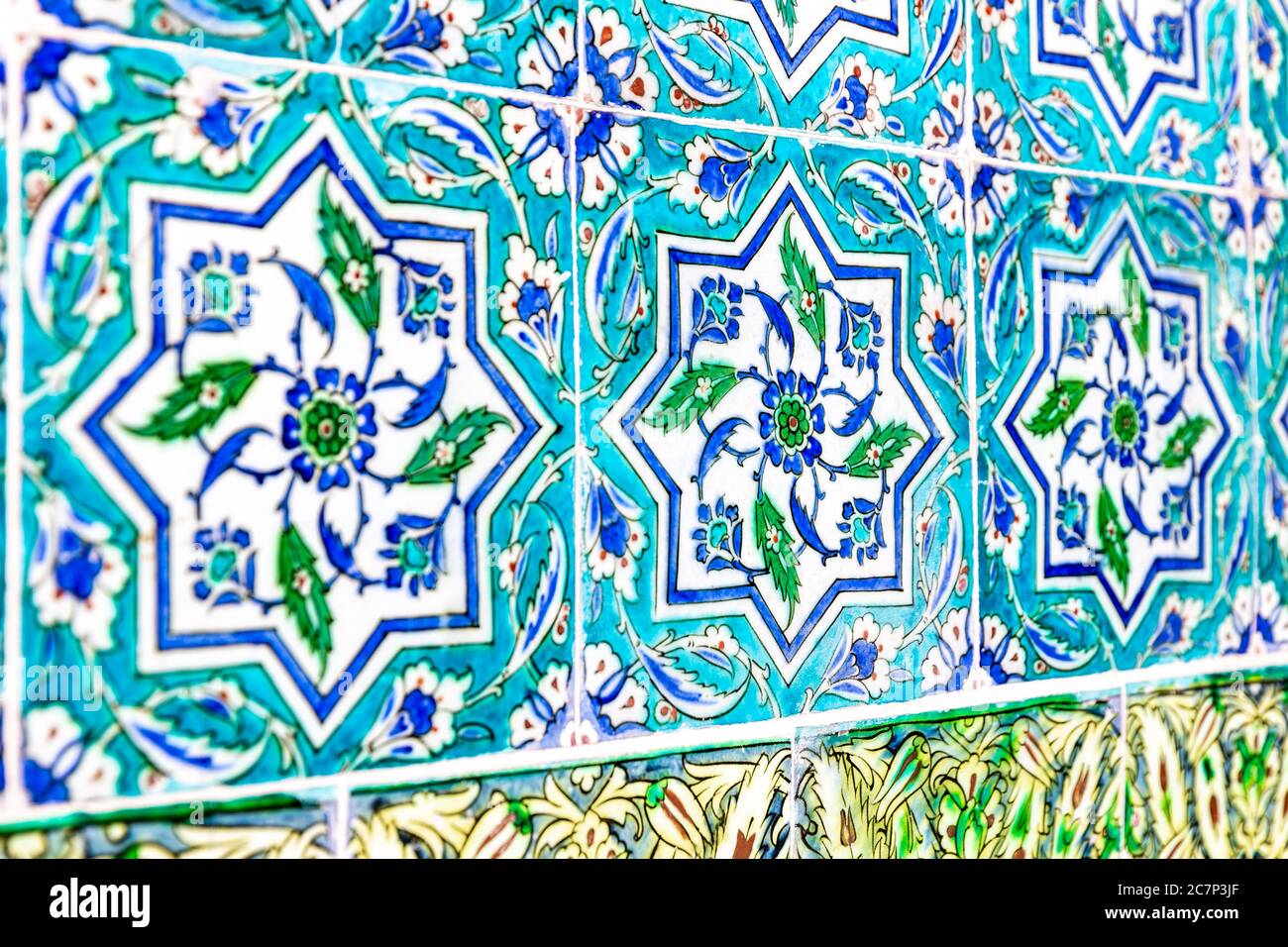 Turkish Blue Tiles in Istanbul City, Turkey Stock Photo - Alamy