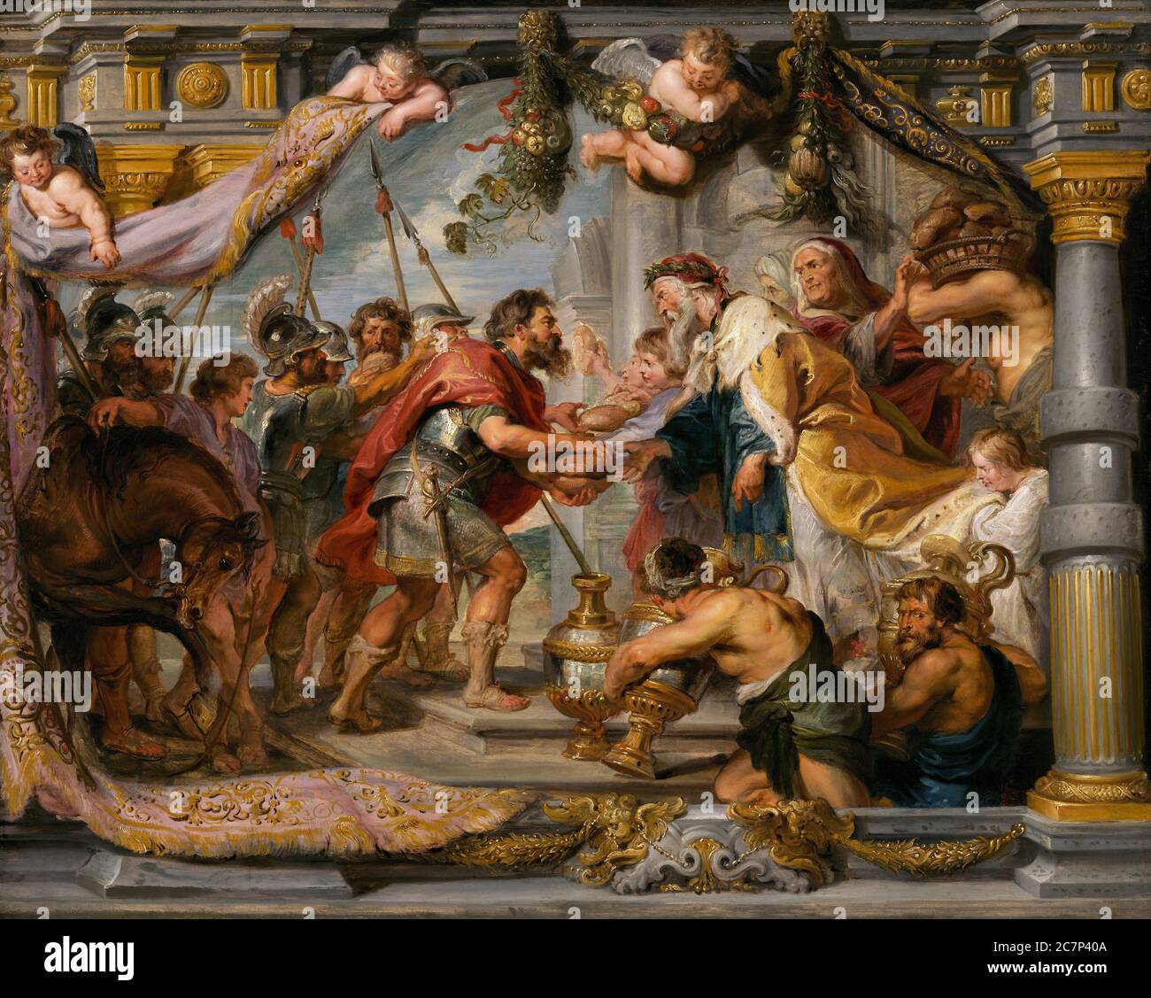 Artwork from the famous old master painter Peter Paul Rubens Stock ...