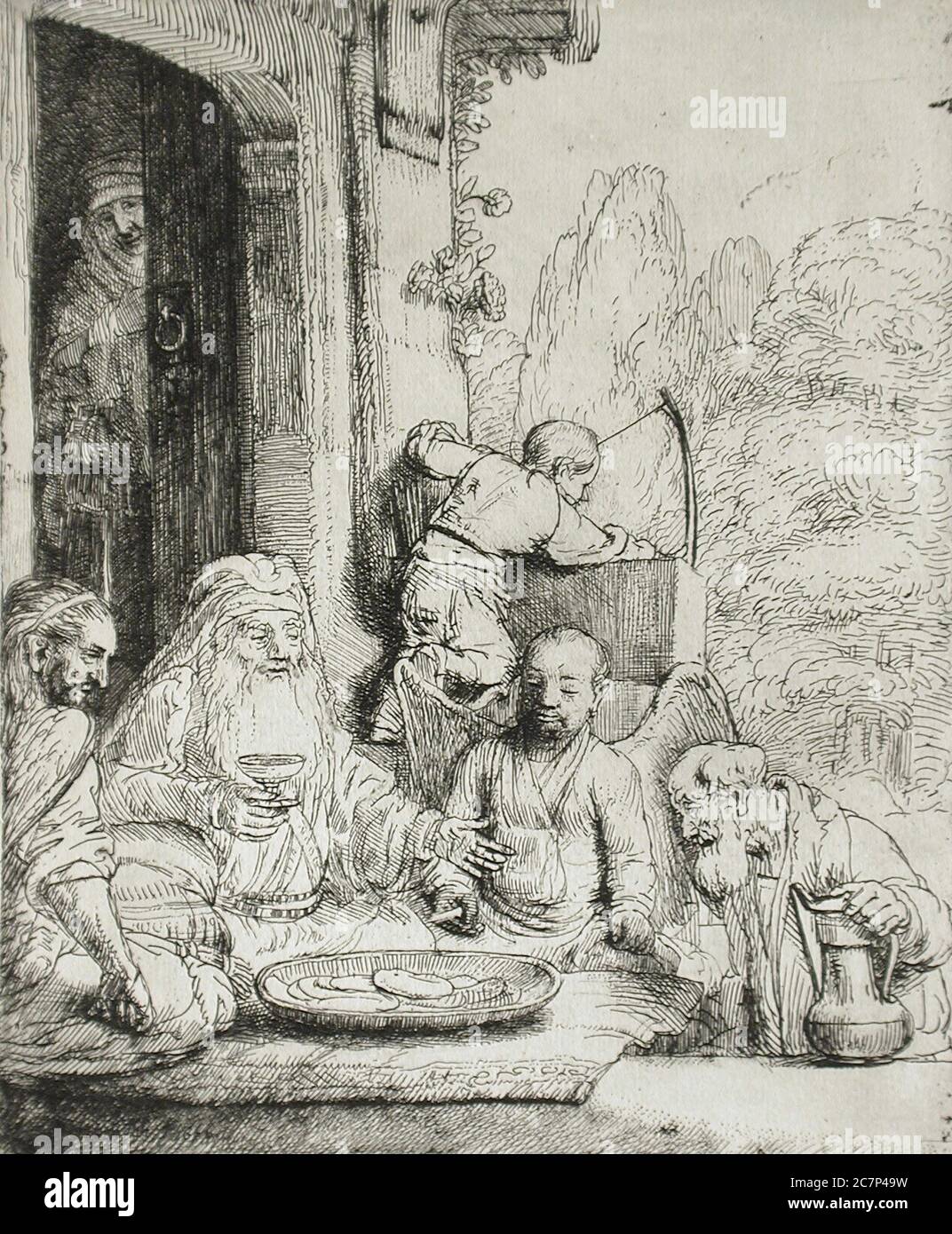 Artwork from the famous old master painter Rembrandt Stock Photo - Alamy