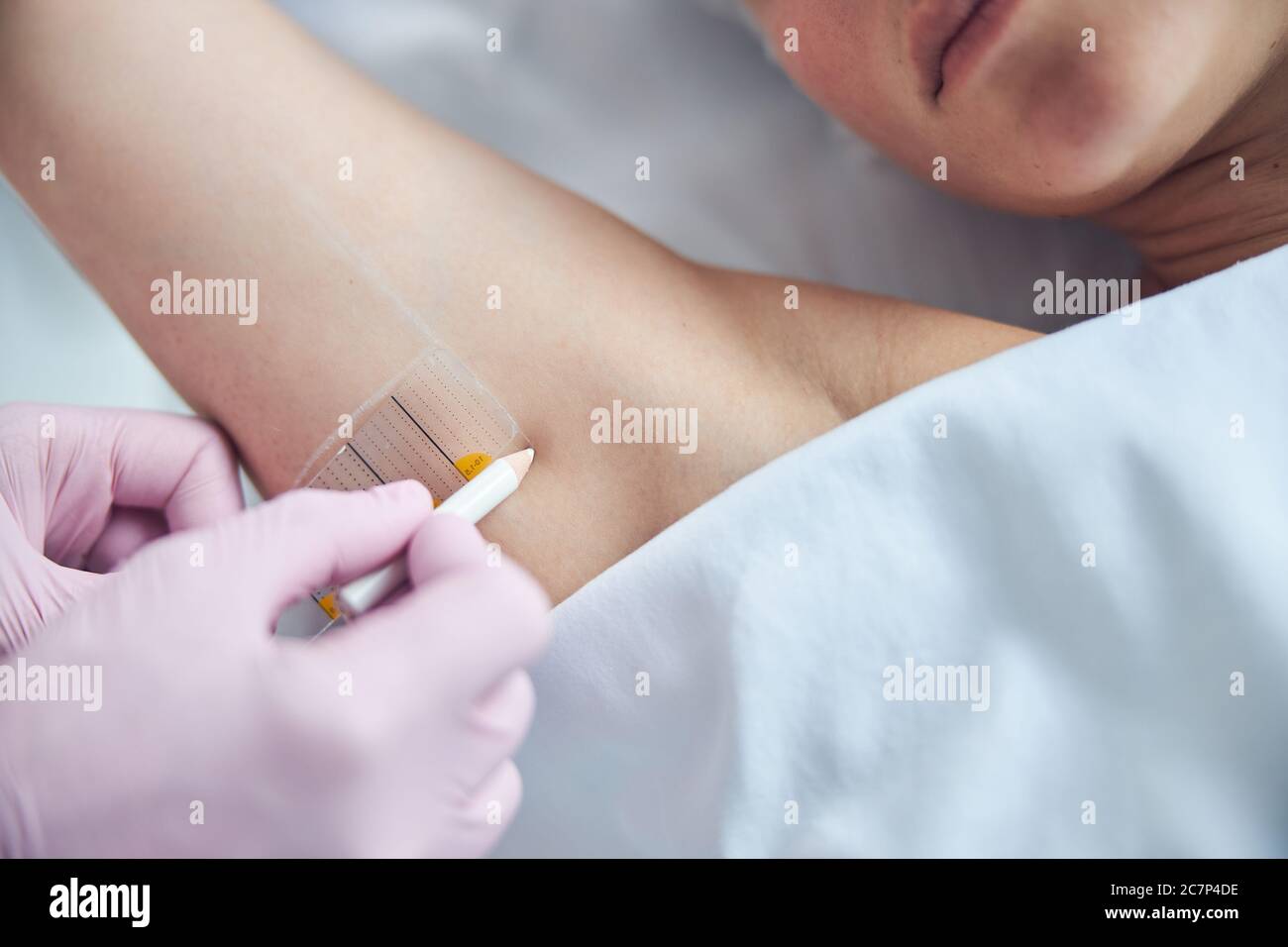 Skin measurement stage for effective female body rejuvenation Stock ...