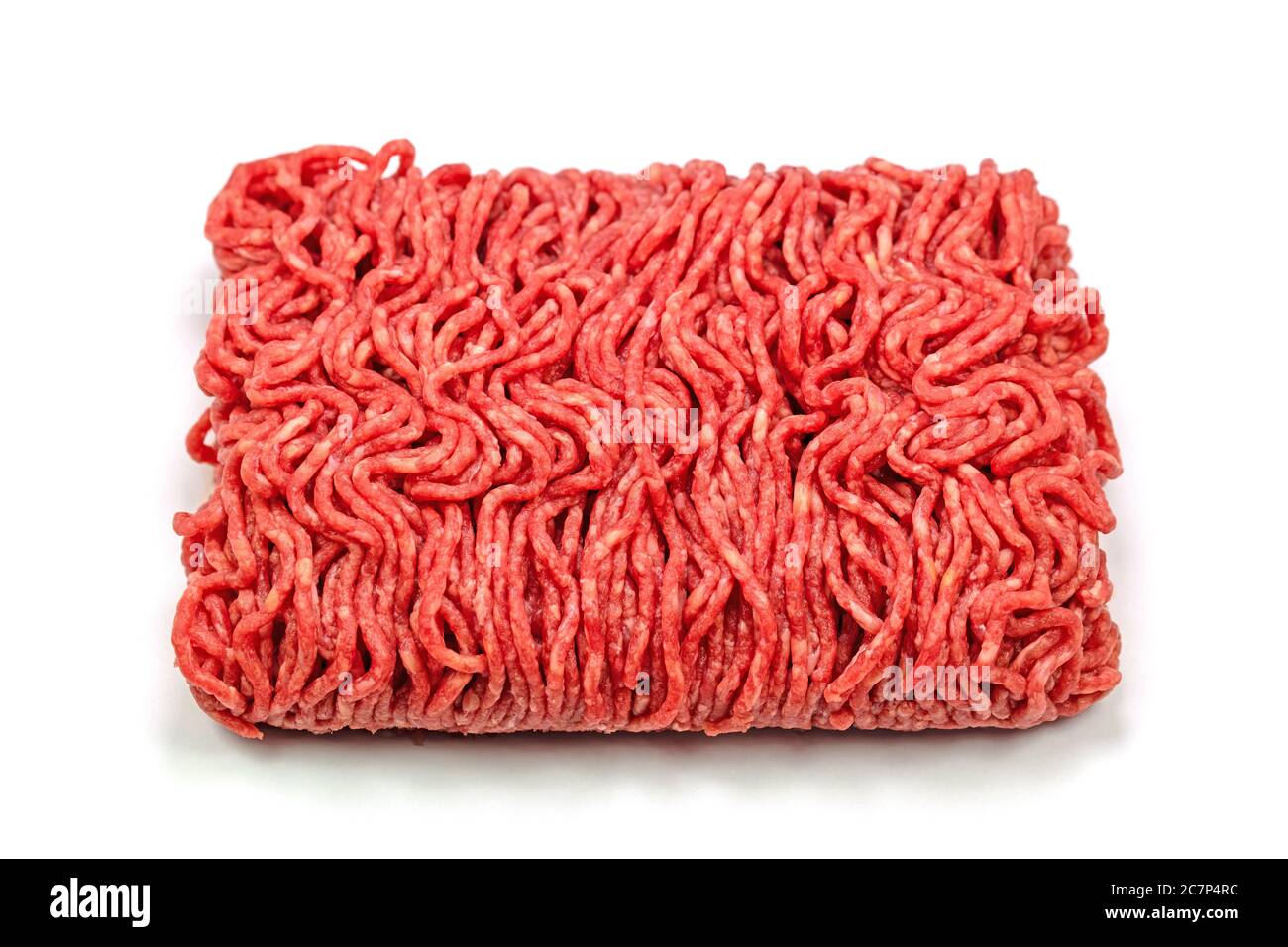 Chopped meat isolated against white background Stock Photo - Alamy