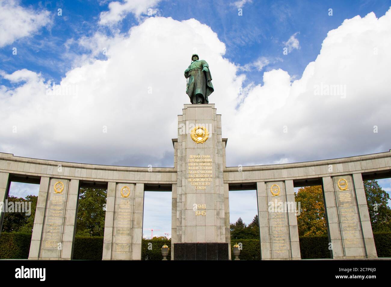 The Soviet War Memorial at Tiergarten in Berlin, Germany. Famous ...