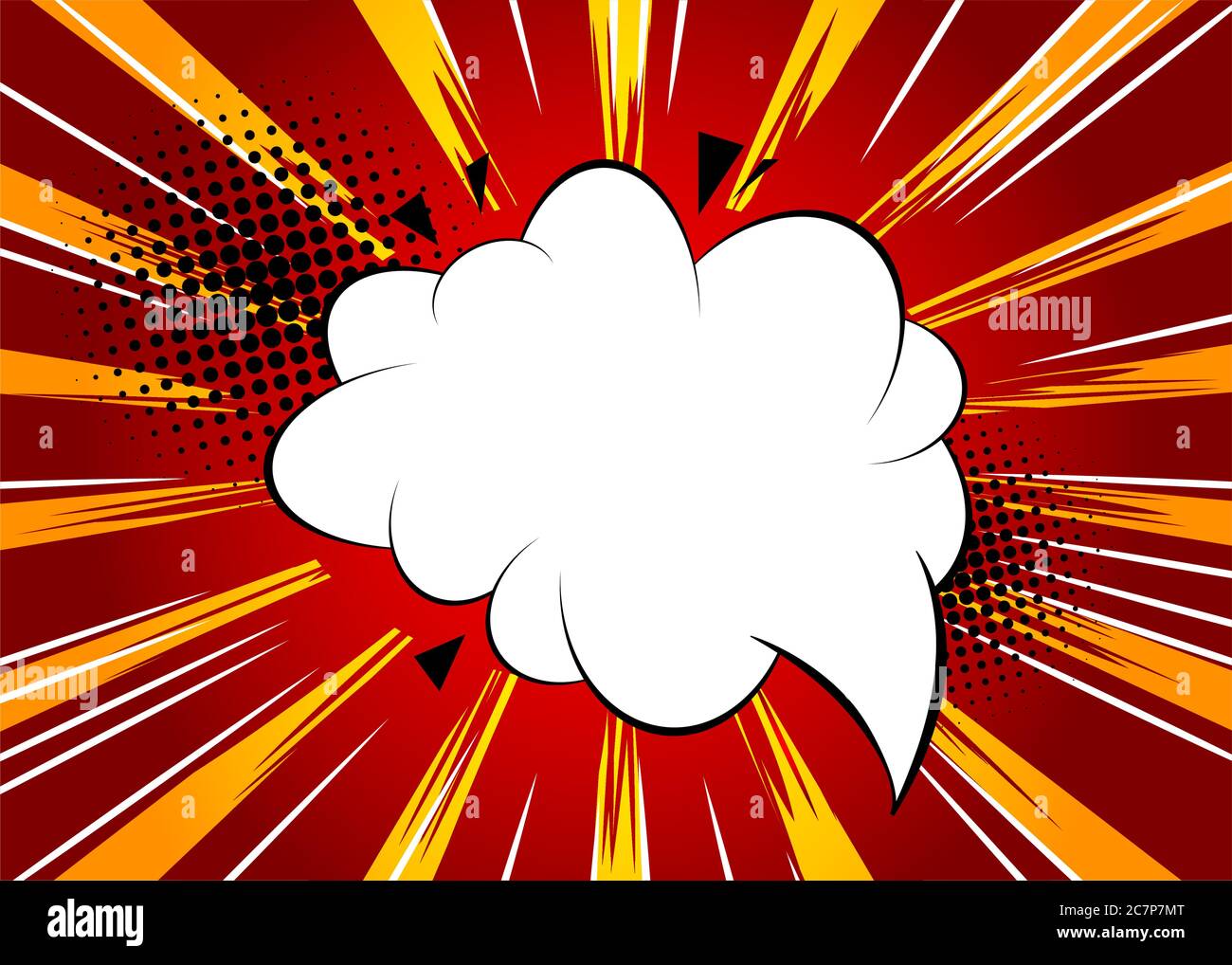 Cartoon design colored background. Comic book backdrop illustration ...