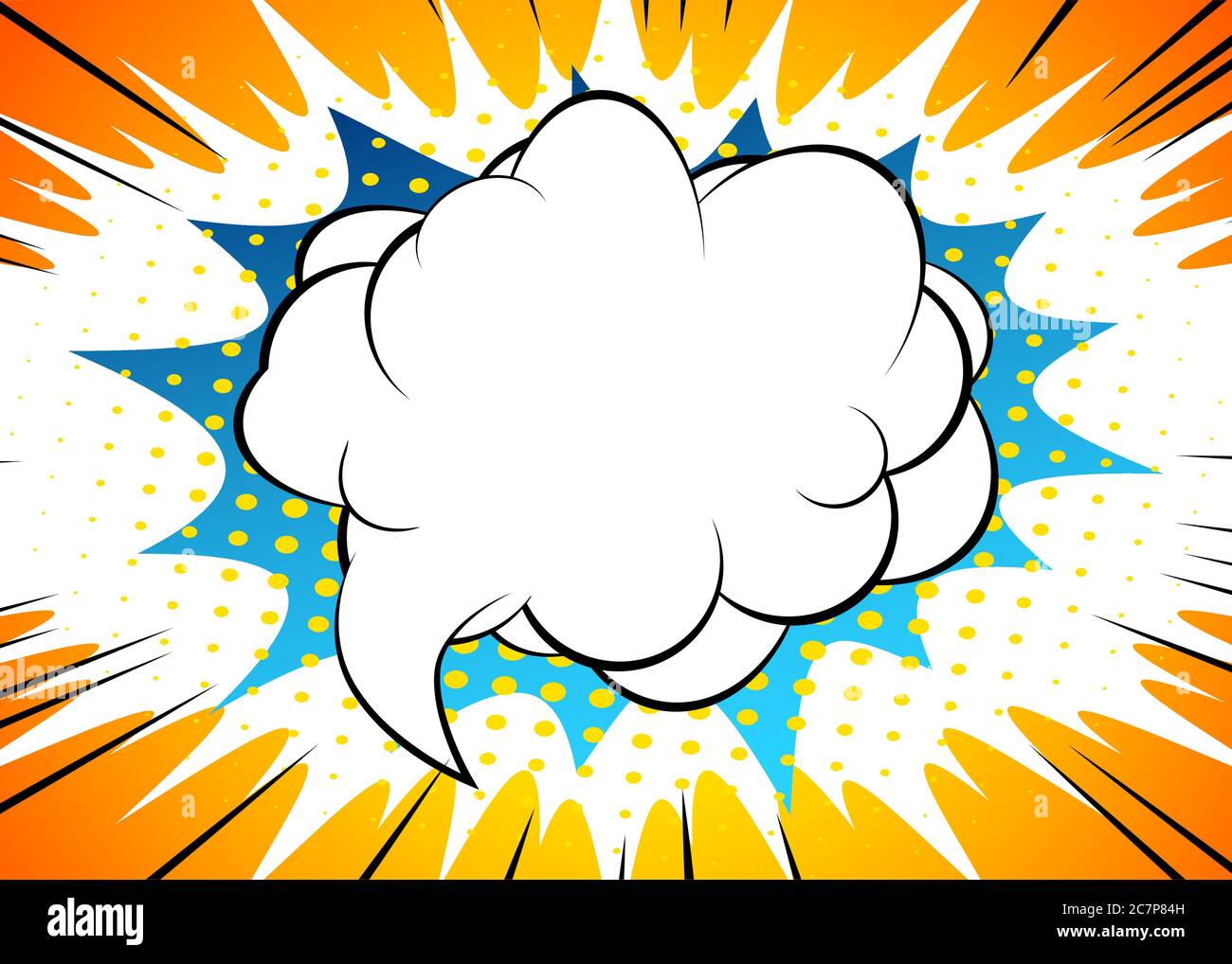 Cartoon design colored background. Comic book backdrop illustration ...