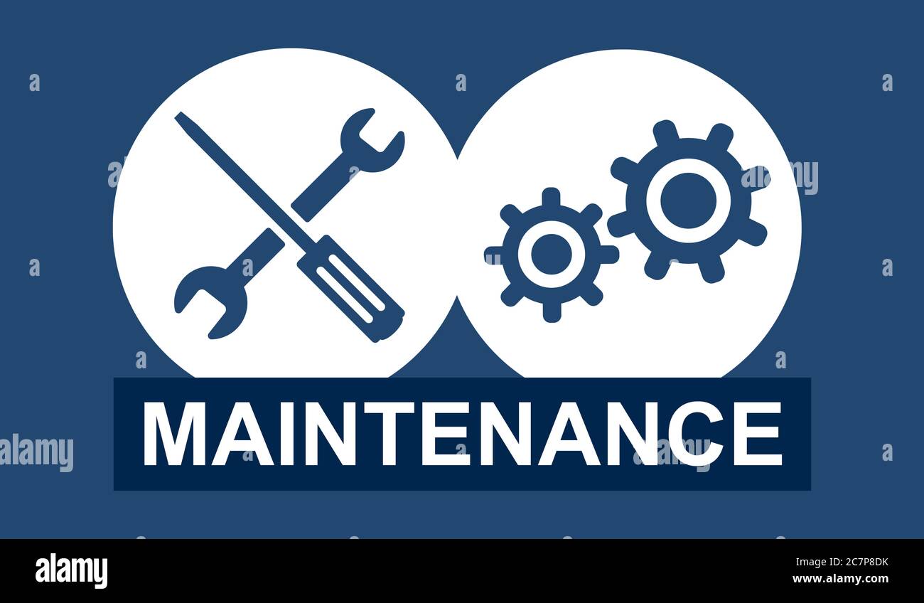 Illustration of a maintenance service concept Stock Photo - Alamy