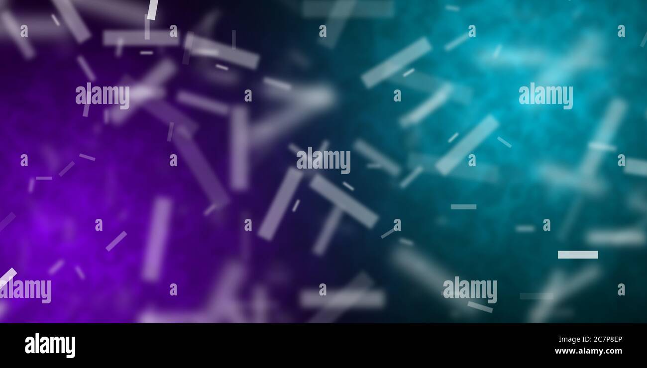 Flying rectangular shapes over purple and light blue background Stock ...