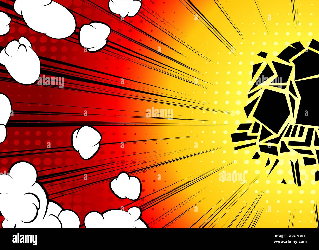 Cartoon design colored background. Comic book backdrop illustration ...