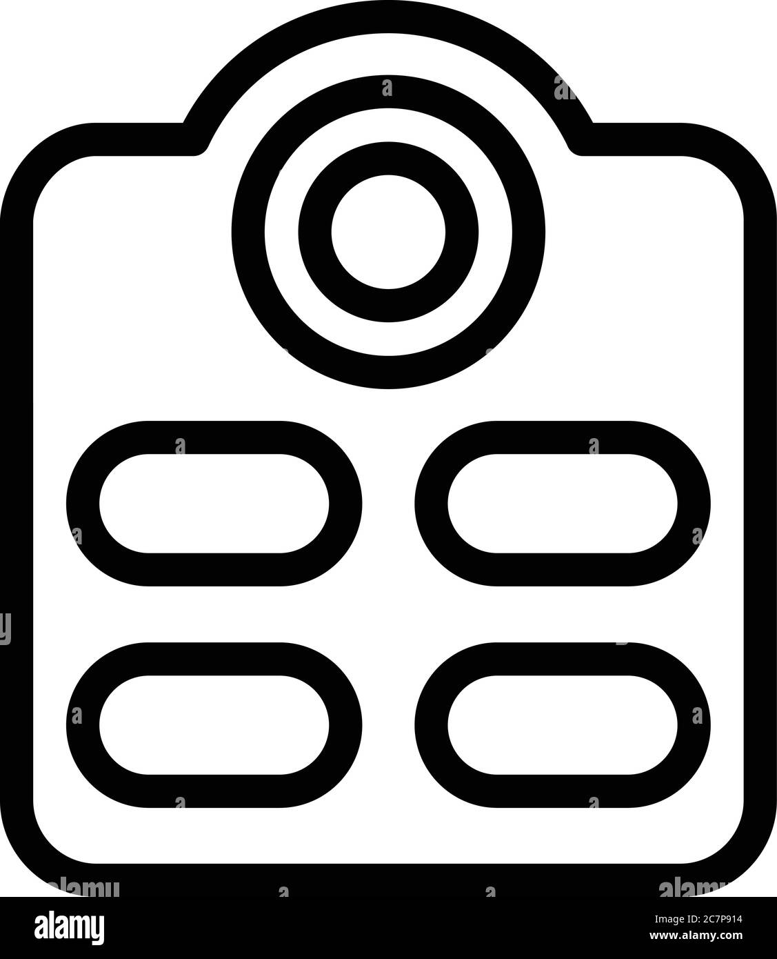 White line bathroom scales icon Stock Vector Images - Alamy