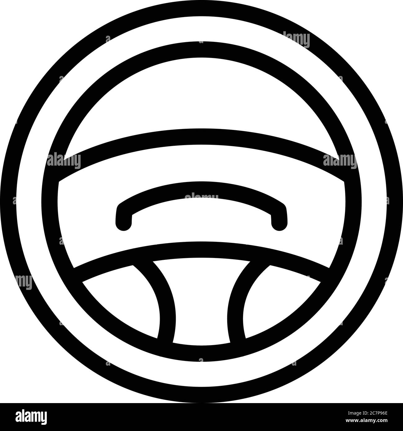 Hand steering wheel icon, outline style Stock Vector Image & Art - Alamy