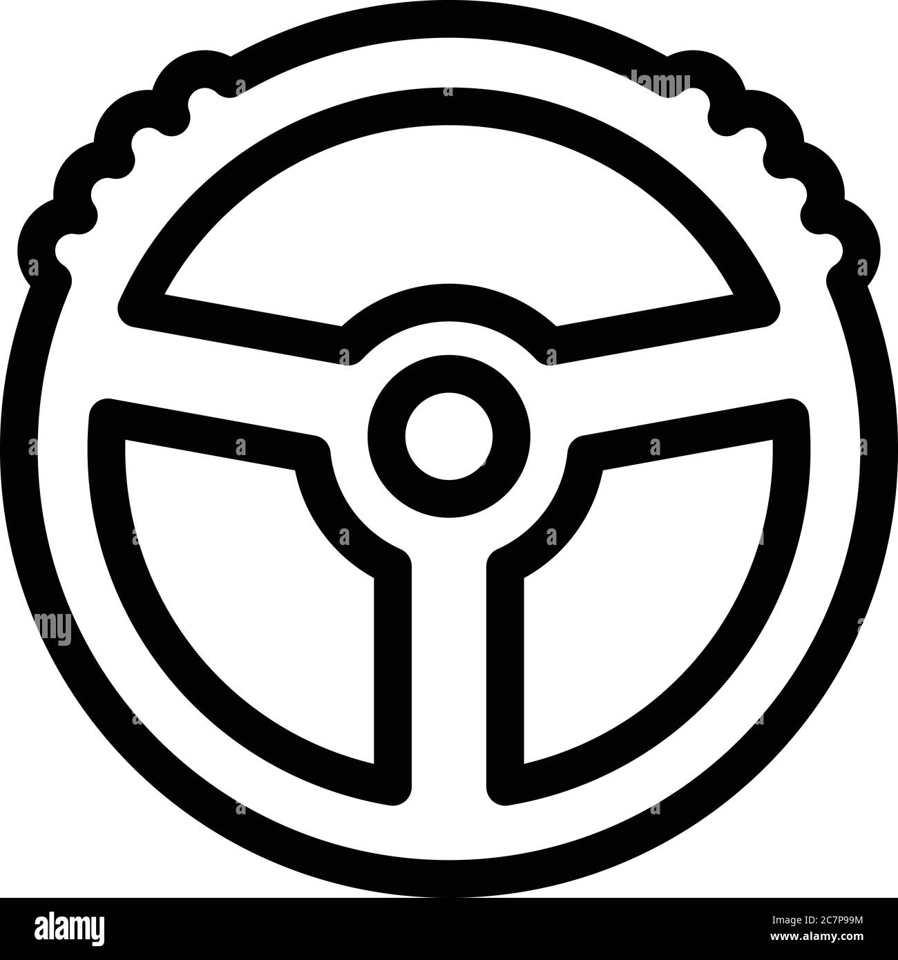 Silver steering wheel Stock Vector Images - Alamy