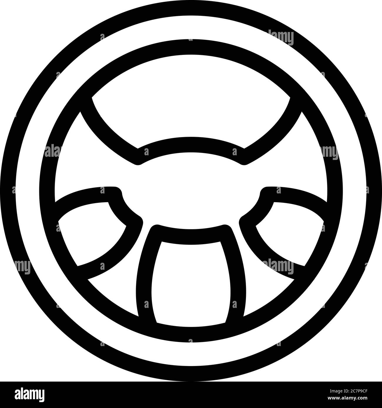 Driver steering wheel icon, outline style Stock Vector Image & Art - Alamy