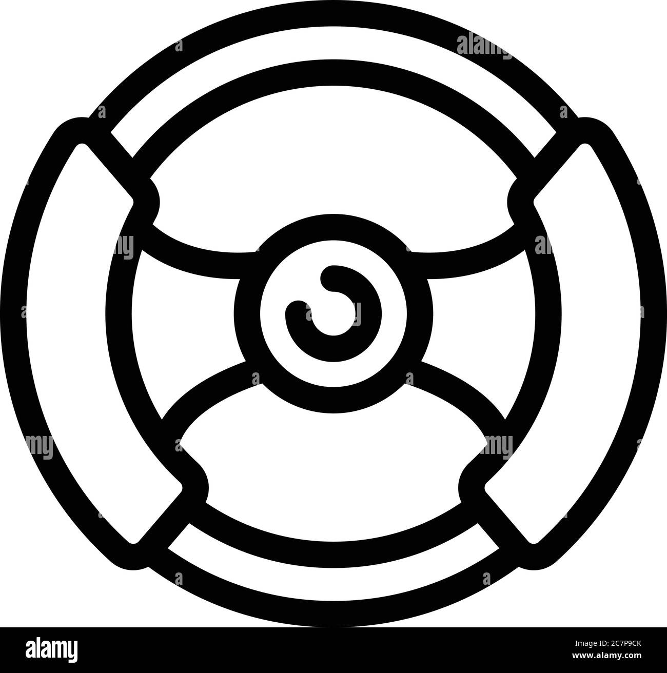 Car steering wheel icon, outline style Stock Vector Image & Art - Alamy