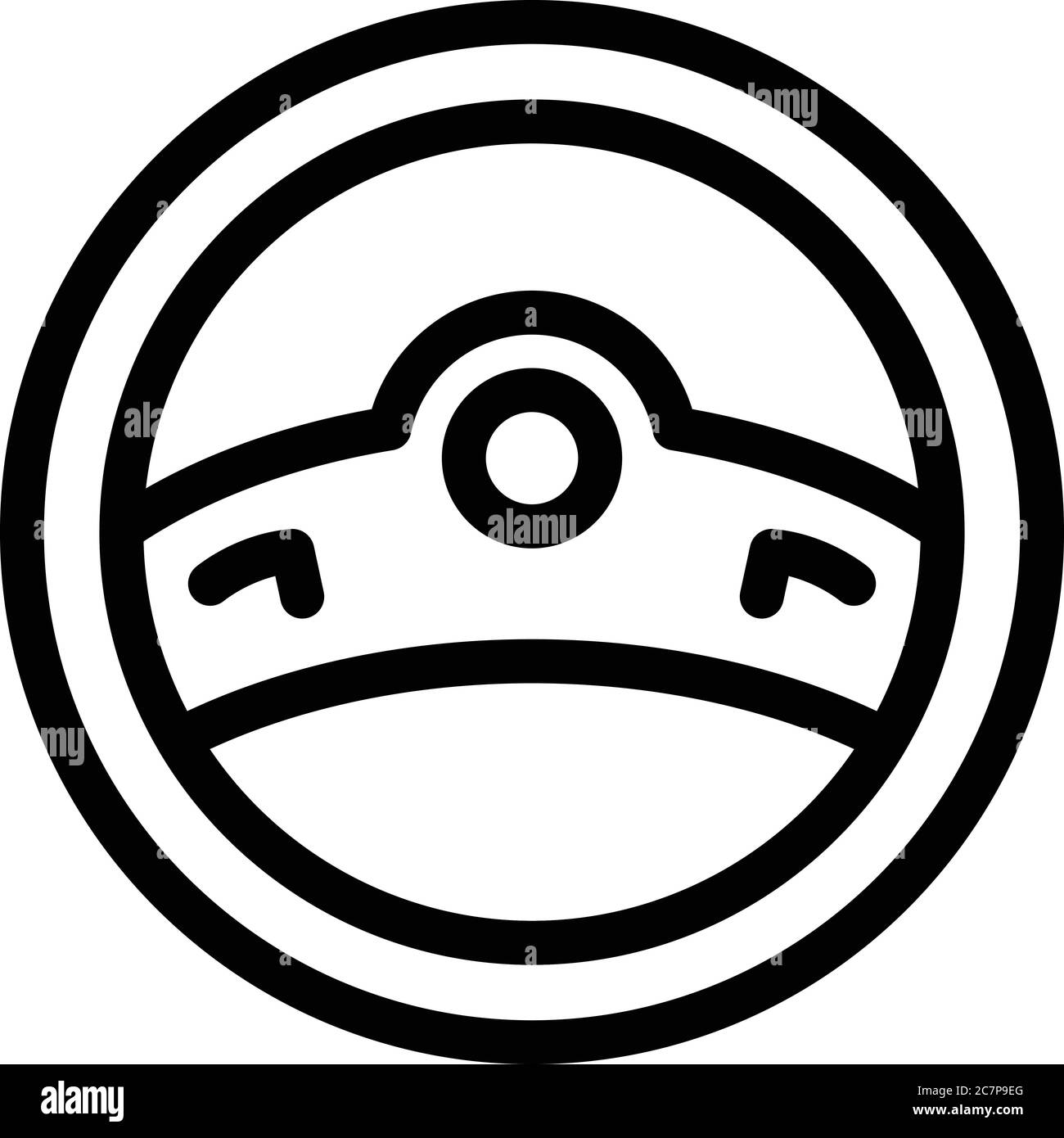 Metal steering wheel icon, outline style Stock Vector Image & Art - Alamy