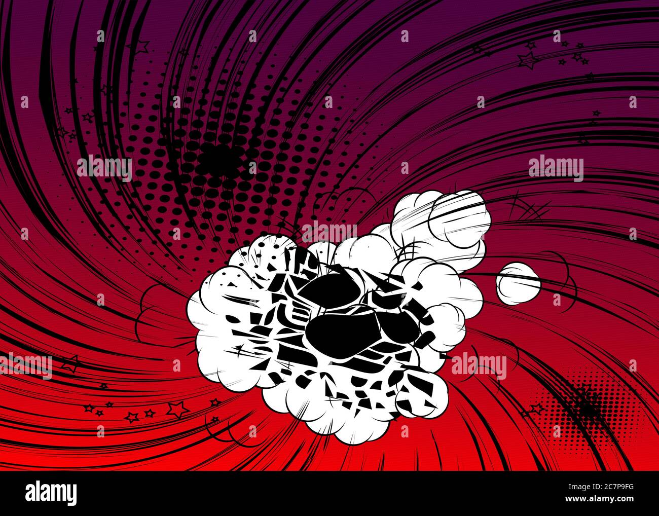 Cartoon design colored background. Comic book backdrop illustration ...