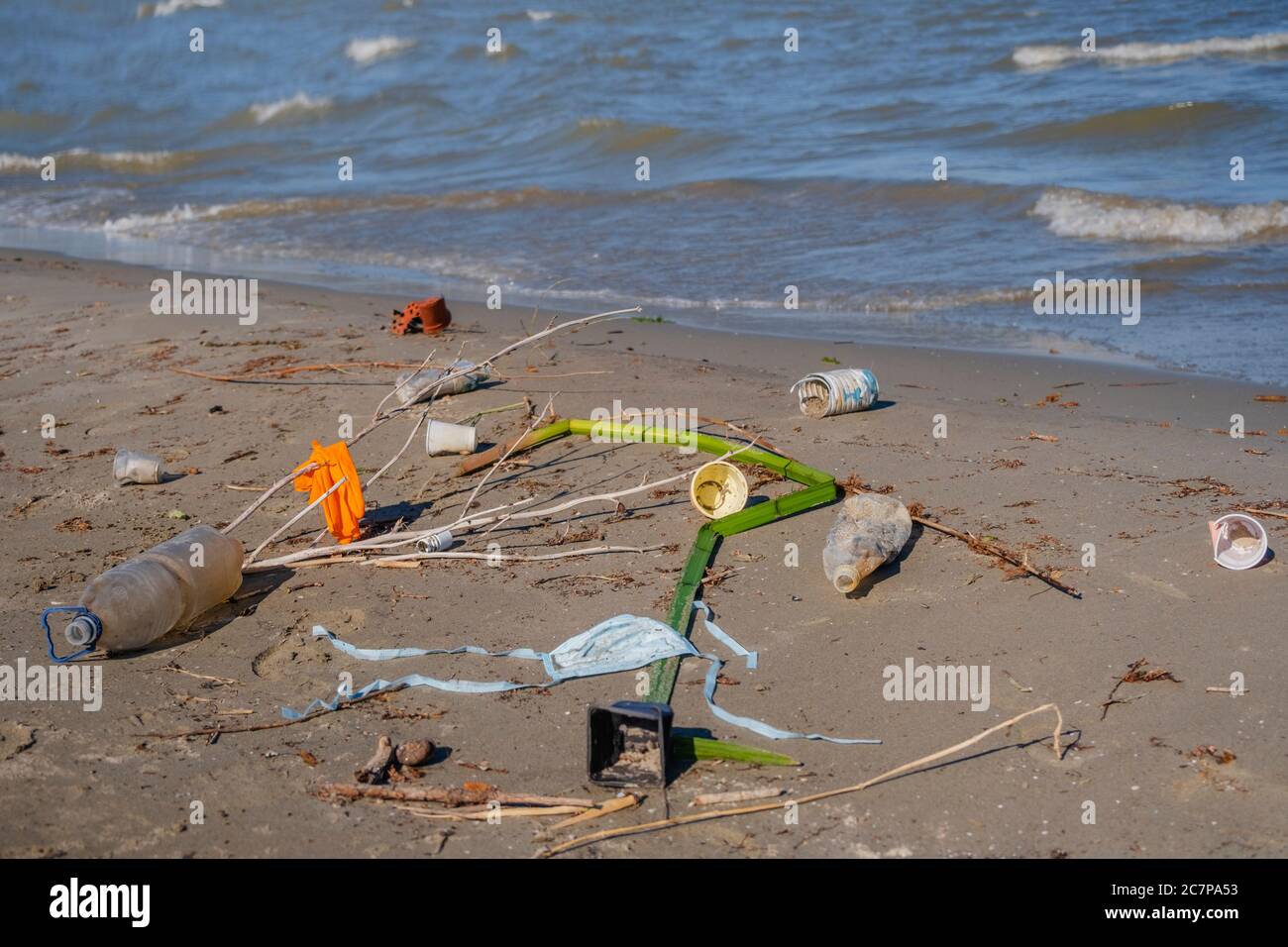 Plastic pollution on Danube River coastline in Danube Biosphere Reserve ...