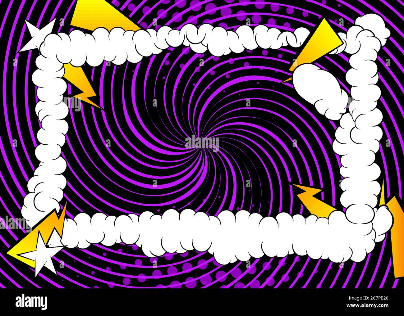 Cartoon design colored background. Comic book backdrop illustration ...
