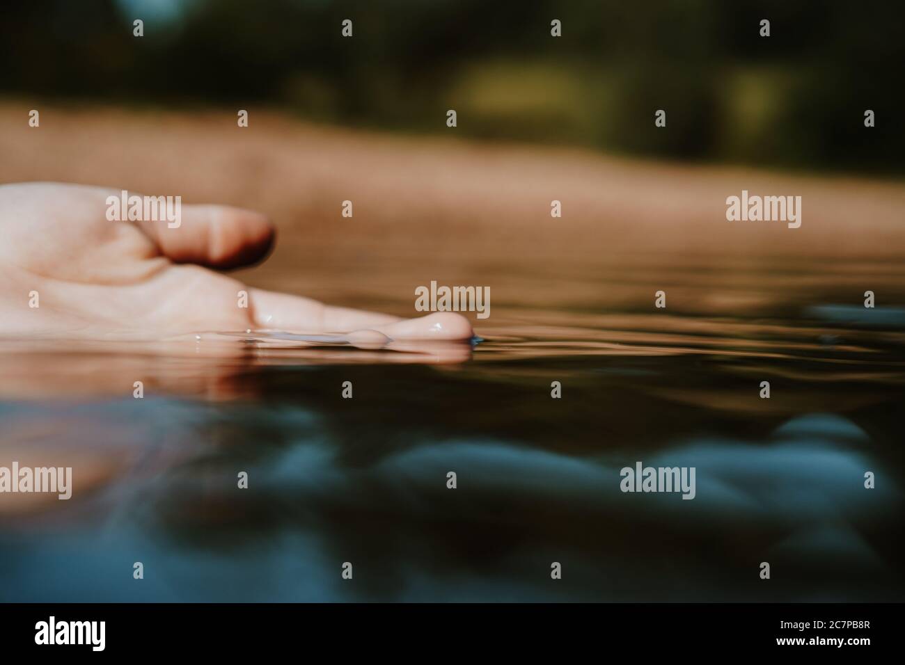 Beautiful woman skinny dipping and wild swimming in river Stock Photo ...
