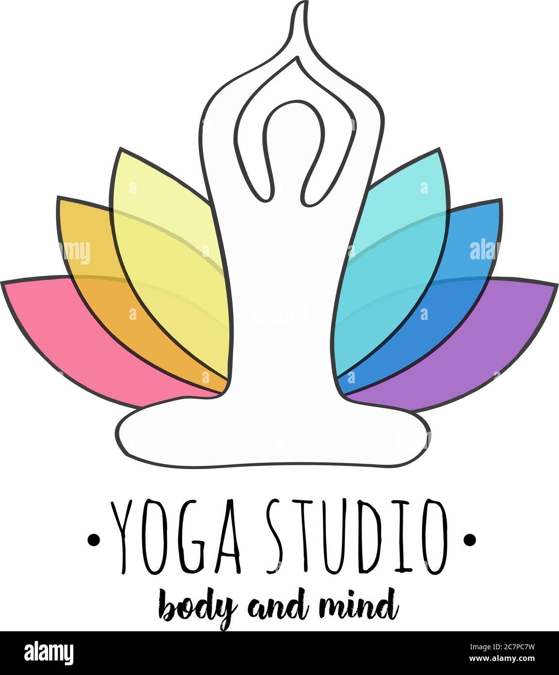 yoga logo vector Stock Vector Image & Art - Alamy