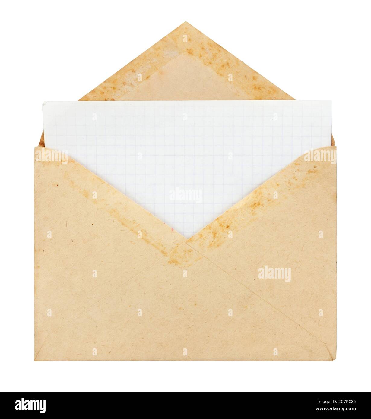 Open envelope white stamp hi-res stock photography and images - Alamy