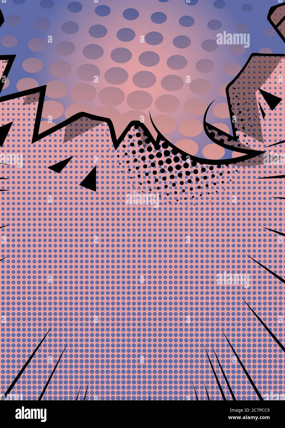 Cartoon design colored background. Comic book backdrop illustration ...