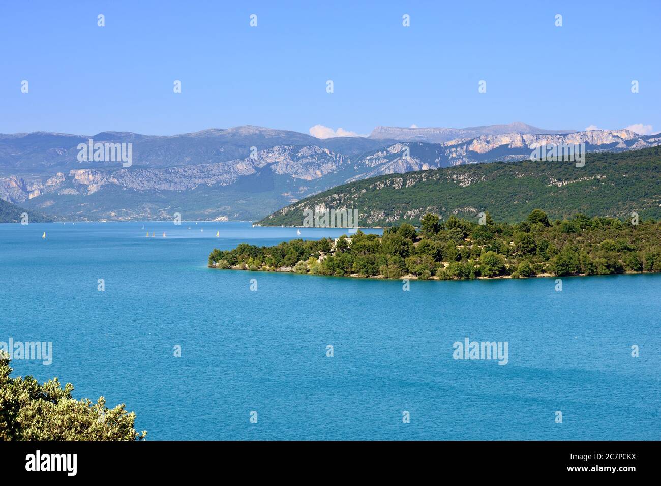 Verdon Gorge and St. Croix Lake, Provence, France Stock Photo - Alamy
