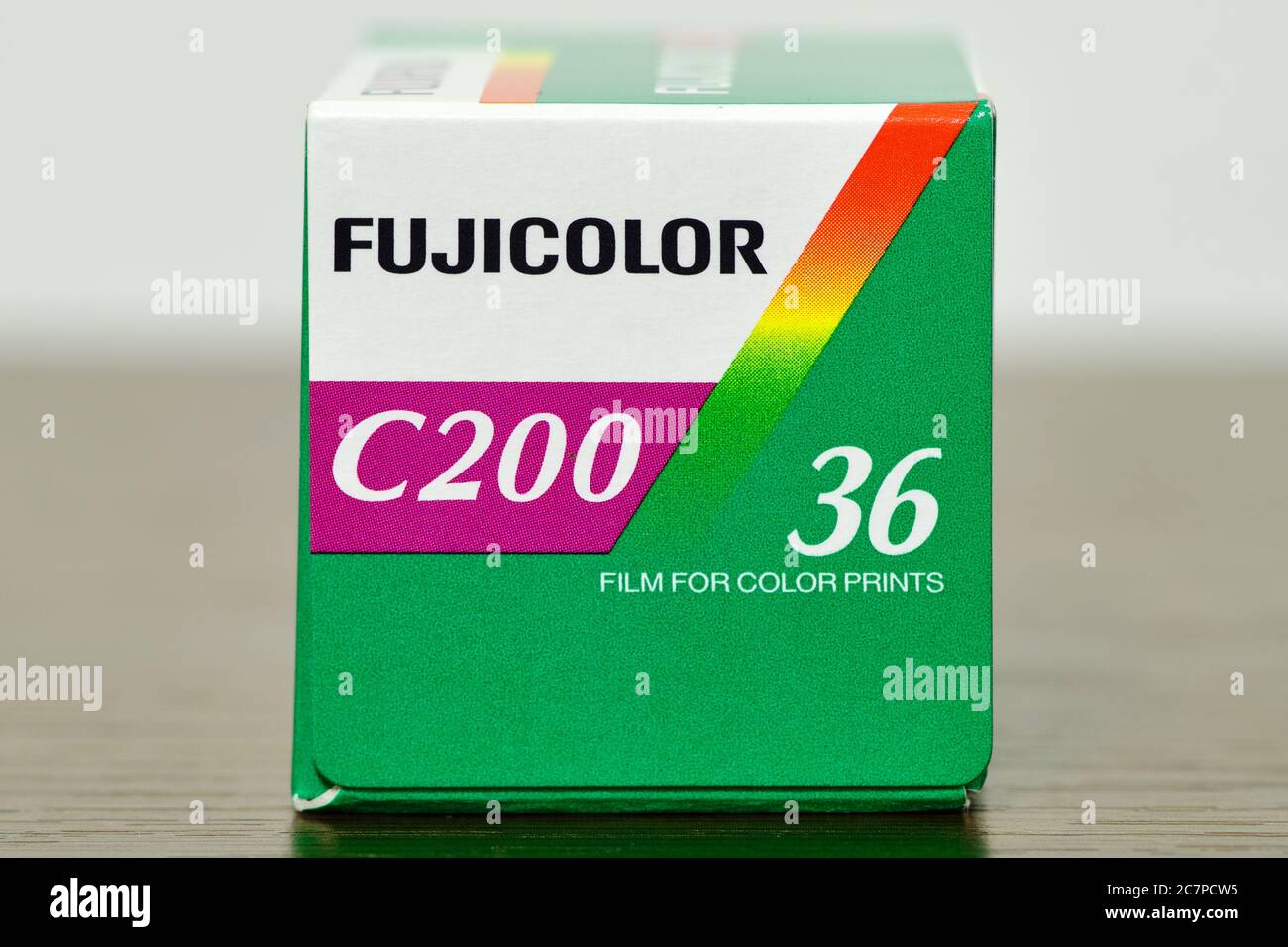 Tokyo / Japan - January 1, 2020: Close up of a pack of Fujifilm ...