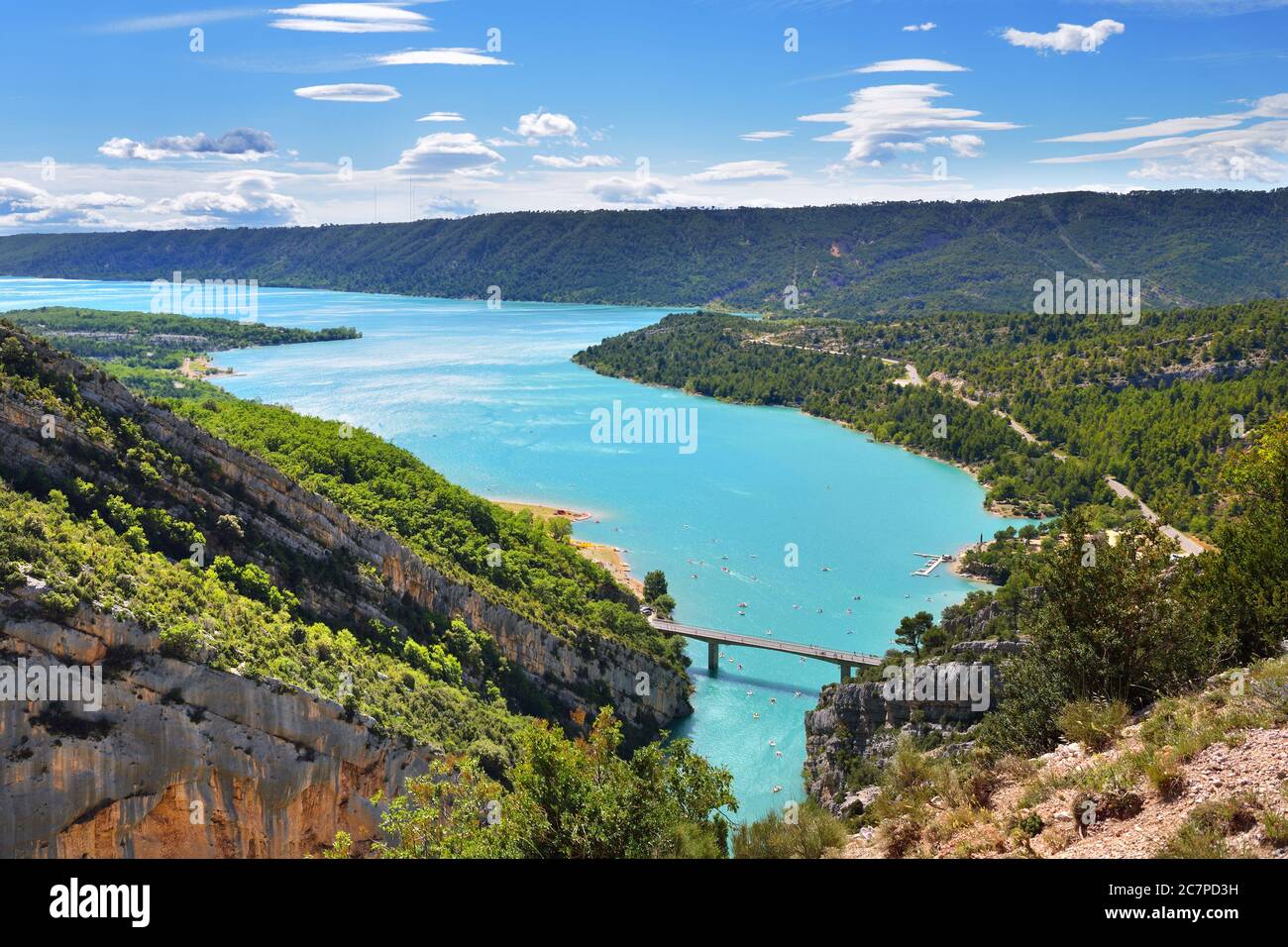 Verdon Gorge and St. Croix Lake, Provence, France Stock Photo - Alamy