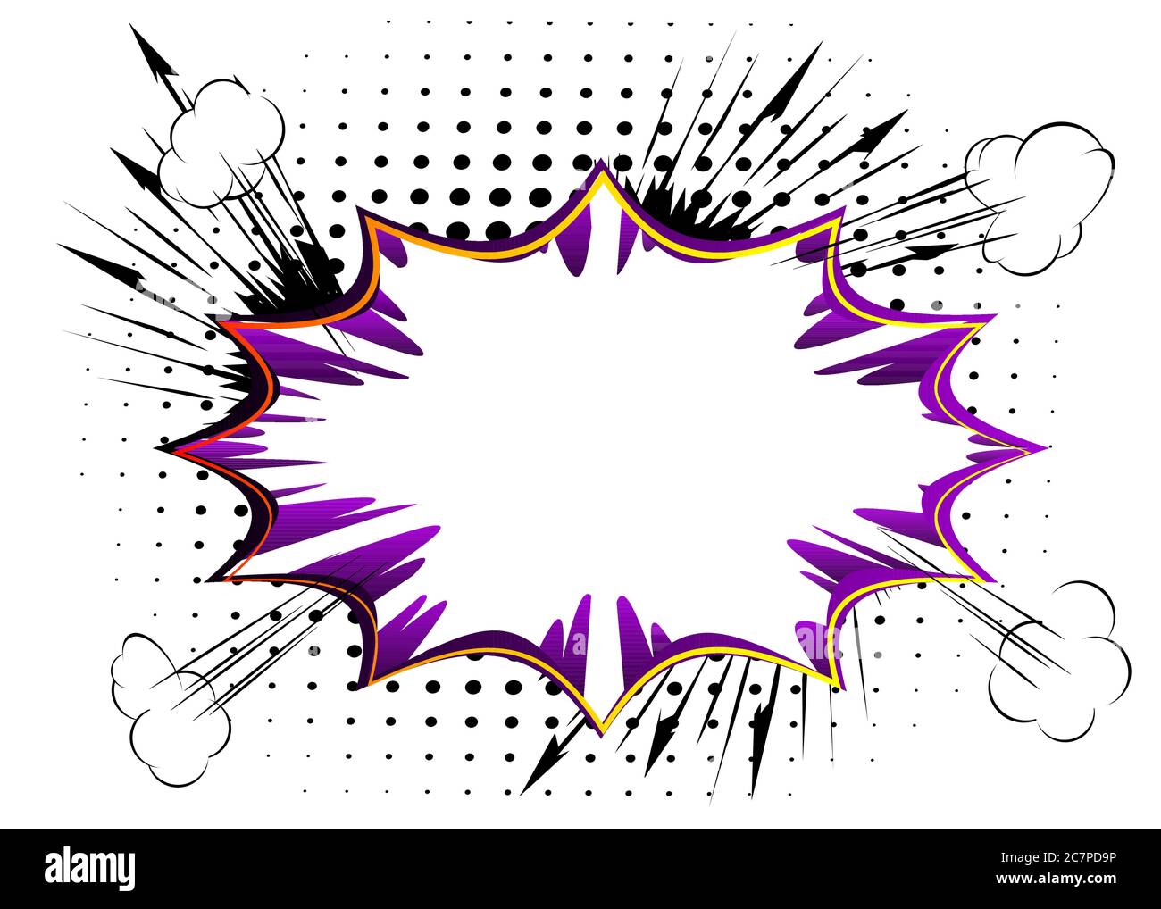 Cartoon design colored background. Comic book backdrop illustration ...