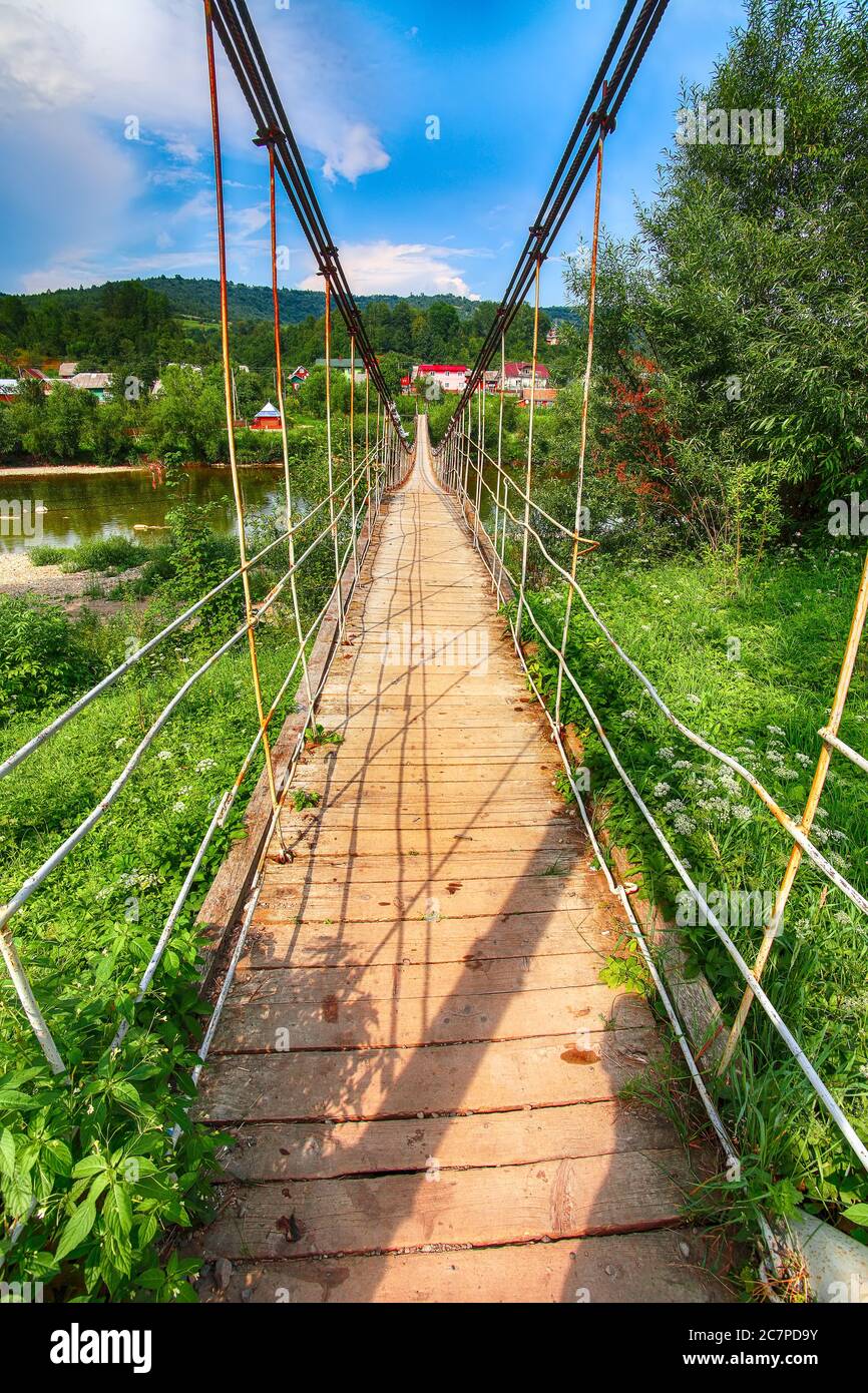 Wooden pedestrian bridge passage in hi-res stock photography and images ...