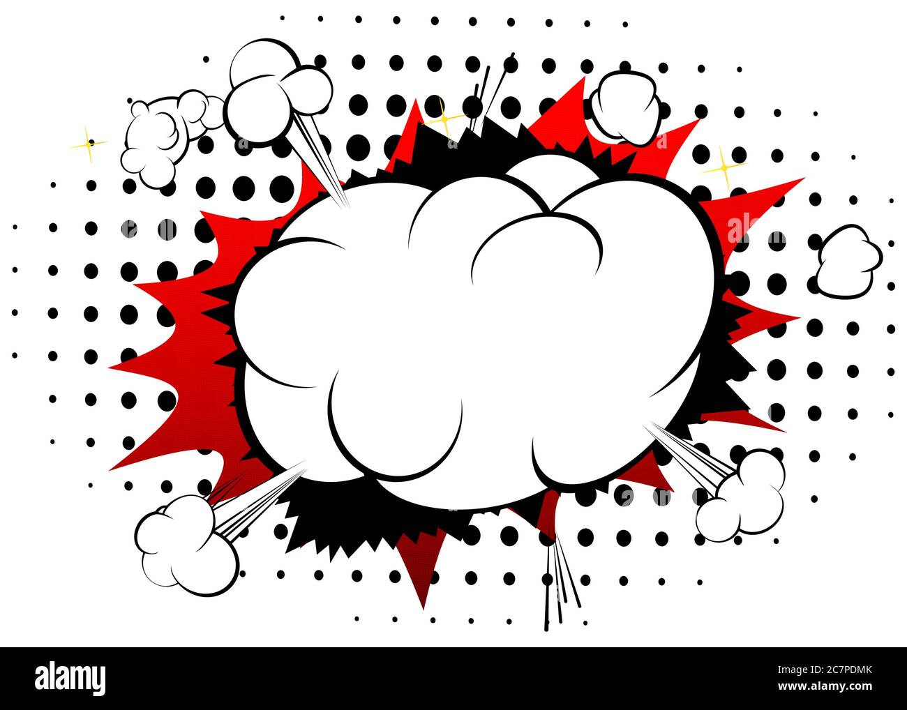 Cartoon design colored background. Comic book backdrop illustration ...