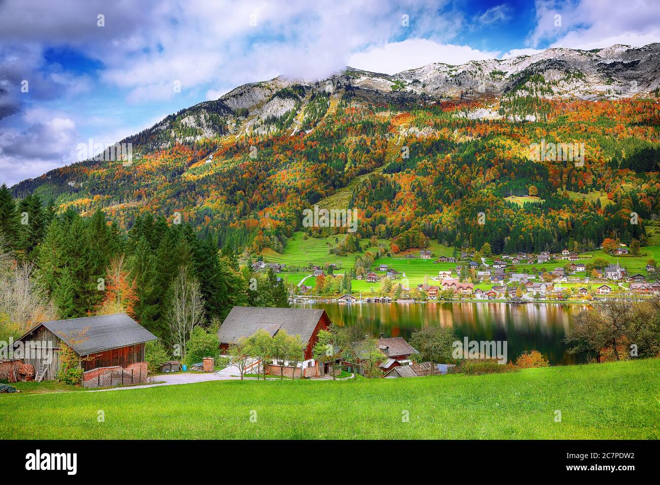 Fishing at lake grundlsee hi-res stock photography and images - Alamy