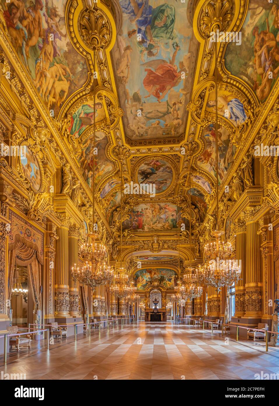 Paris, France - 06 19 2020: View inside Paris Opera Garnier Stock Photo ...
