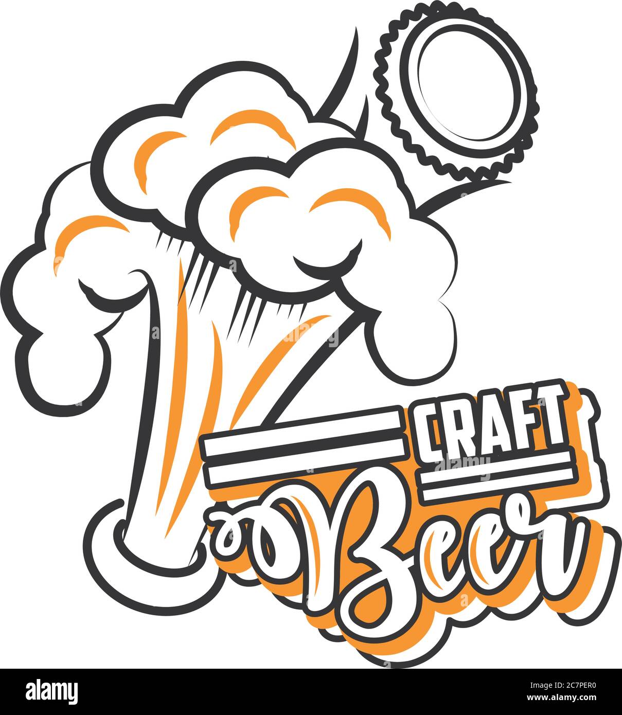 Craft Beer Festival Beer Foam Vector Illustration Design Stock Vector Image And Art Alamy
