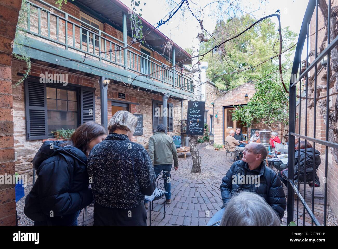 The new normal, early on a Saturday morning in Mudgee, Australia people ...
